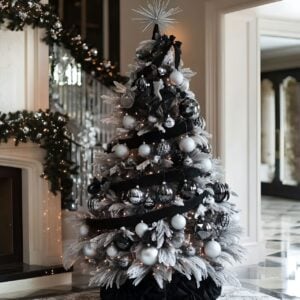 30 Black And White Trees Adding Timeless Style To Christmas