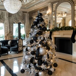 30 Black And White Trees Adding Timeless Style To Christmas