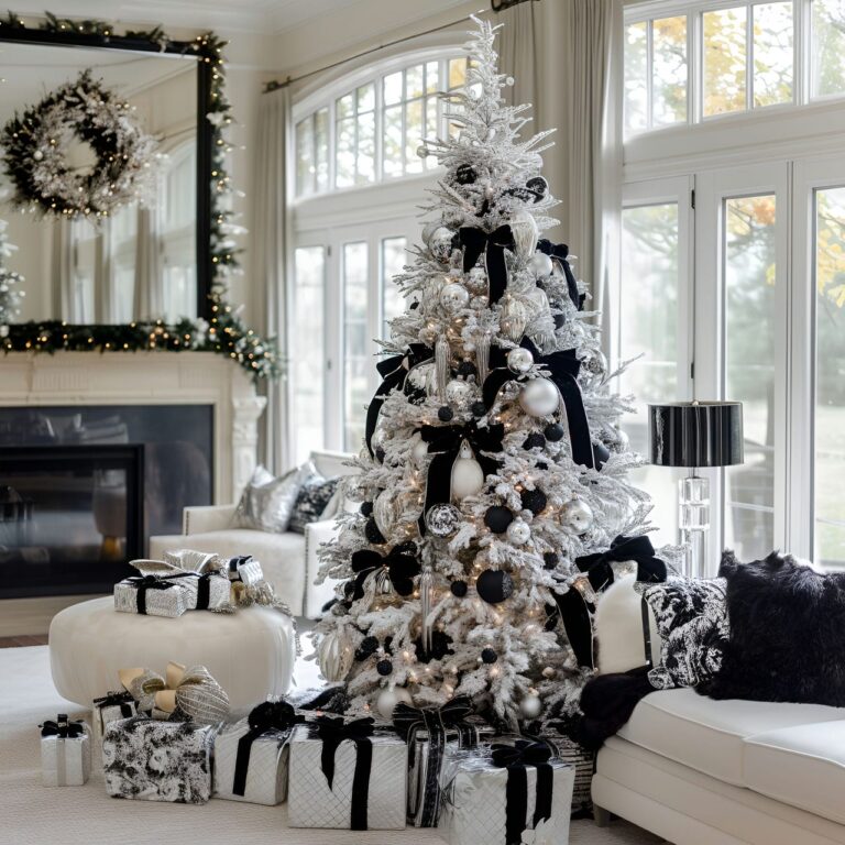 30 Black And White Trees Adding Timeless Style To Christmas
