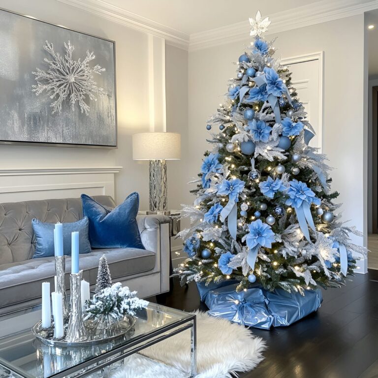 20 Blue Christmas Trees Bringing Elegance To Your Festive Décor