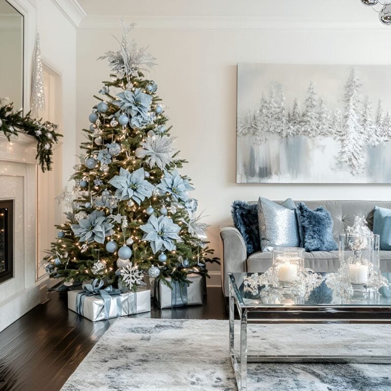20 Blue Christmas Trees Bringing Elegance To Your Festive Décor