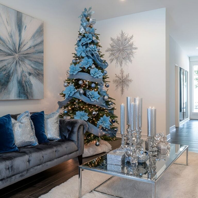 20 Blue Christmas Trees Bringing Elegance To Your Festive Décor