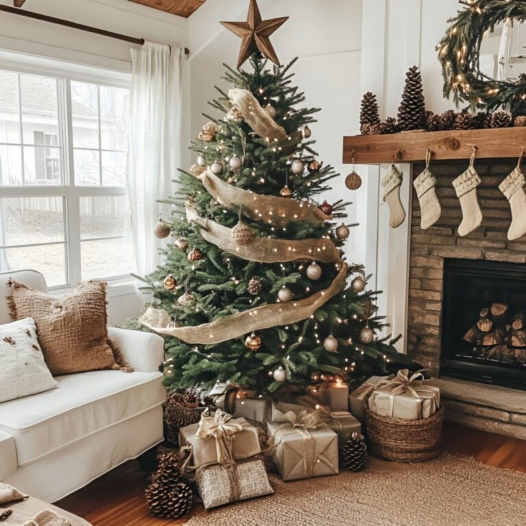 20 Rustic Christmas Trees Infusing Christmas Décor With Natural Charm