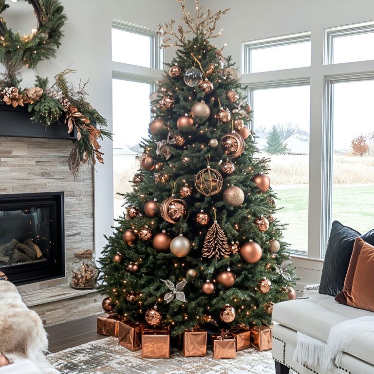 20 Metallic Accents Christmas Trees Creating A Luxe Atmosphere