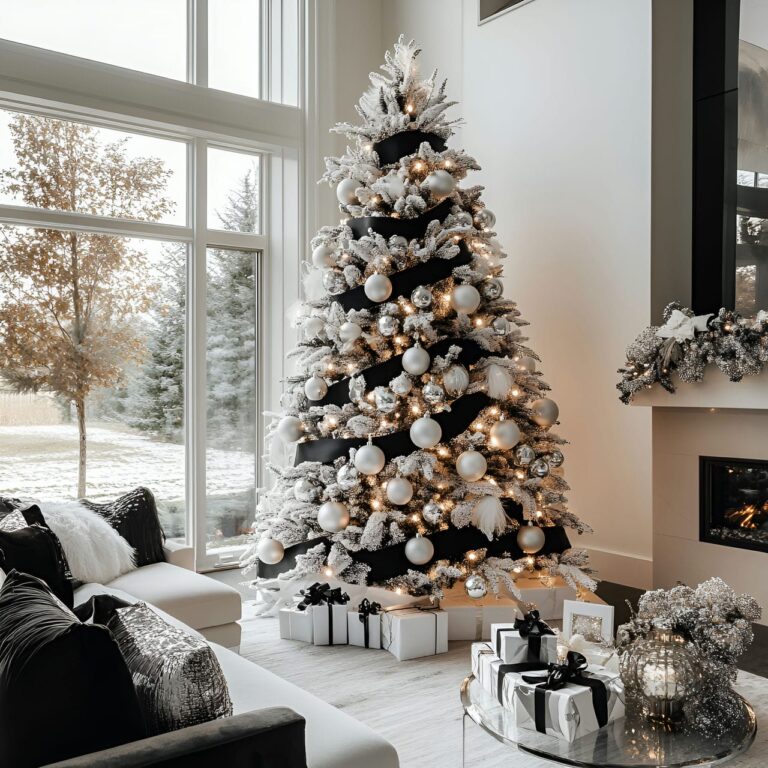 30 Black And White Trees Adding Timeless Style To Christmas