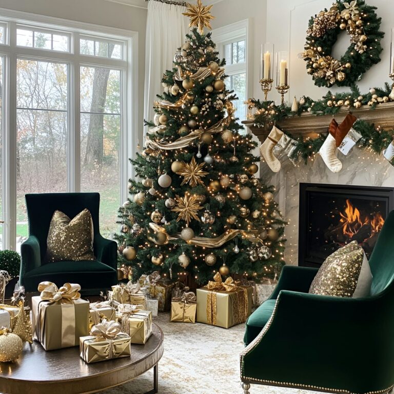 20 Metallic Accents Christmas Trees Creating A Luxe Atmosphere