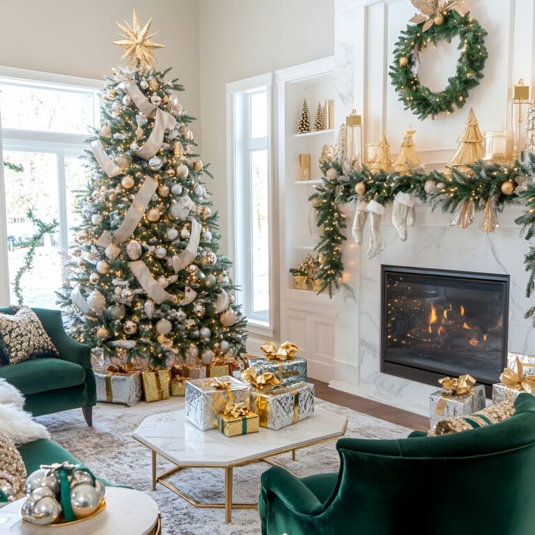 20 Metallic Accents Christmas Trees Creating A Luxe Atmosphere