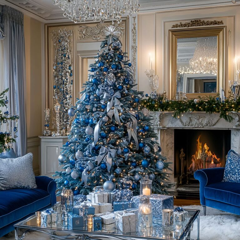 20 Blue Christmas Trees Bringing Elegance To Your Festive Décor