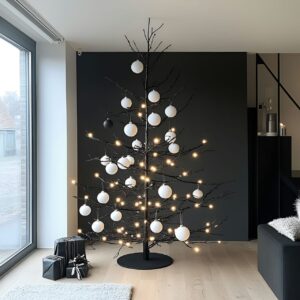 30 Black And White Trees Adding Timeless Style To Christmas
