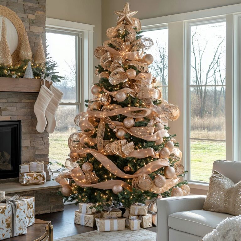 20 Metallic Accents Christmas Trees Creating A Luxe Atmosphere
