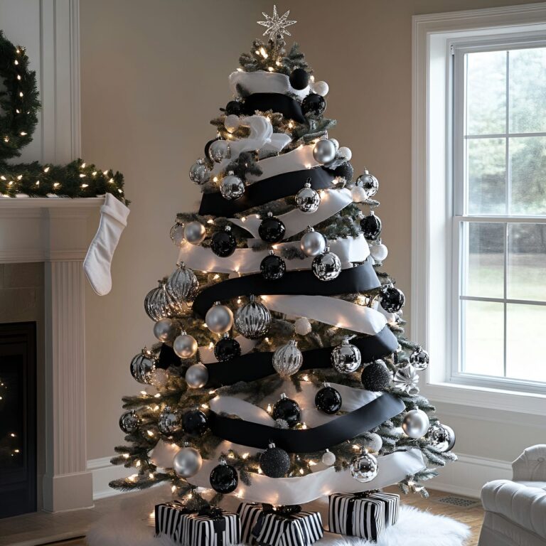 30 Black And White Trees Adding Timeless Style To Christmas